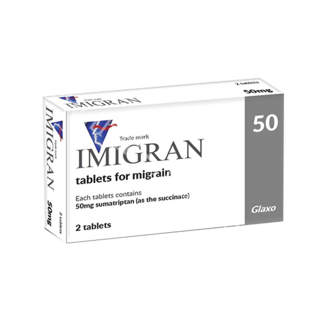 IMIGRAN tablets 50 กรัม (ยาแก้ปวดไมเกรน) – Thai-Manee