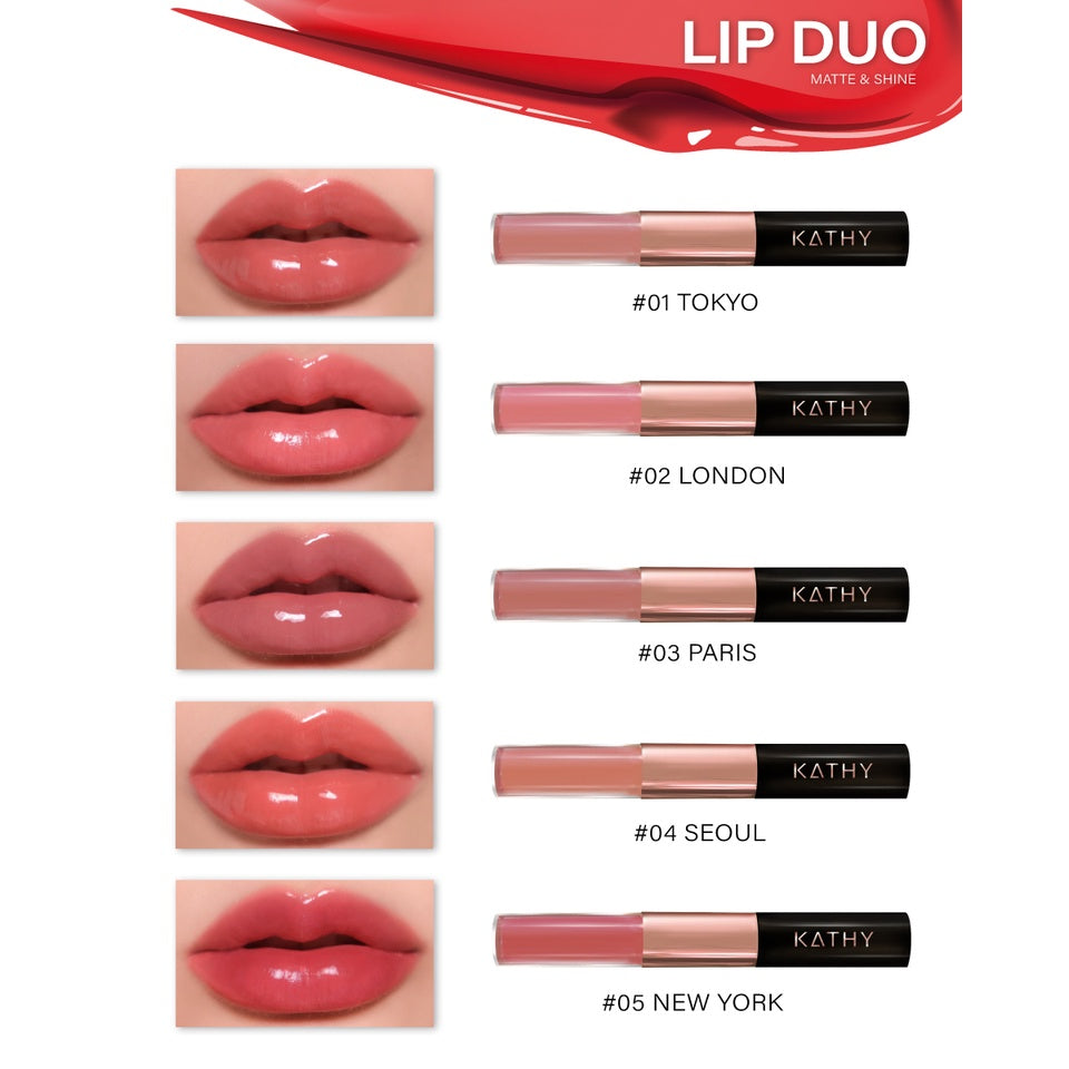 KATHY AMREZ LIP DUO MATTE & SHINE – Thai-Manee